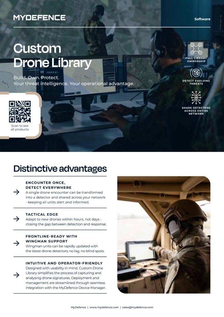 Download MyDefence Flyers and Catalogues | C-UAS Solutions